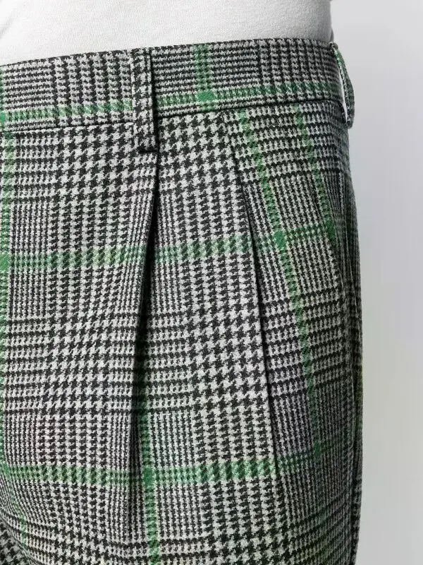LC23 Tailored Houndstooth Pattern Trousers