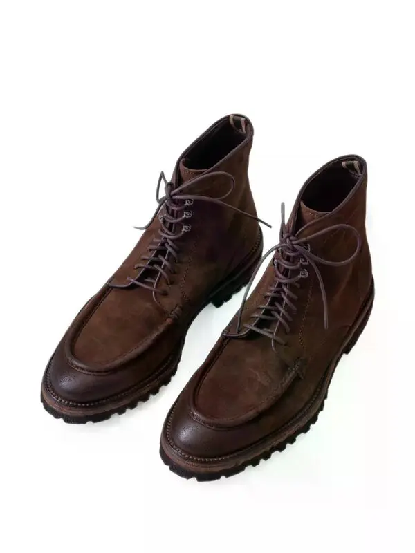LES HÉRITIERS The Boot Lace-up Suede Boots