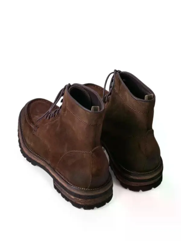 LES HÉRITIERS The Boot Lace-up Suede Boots