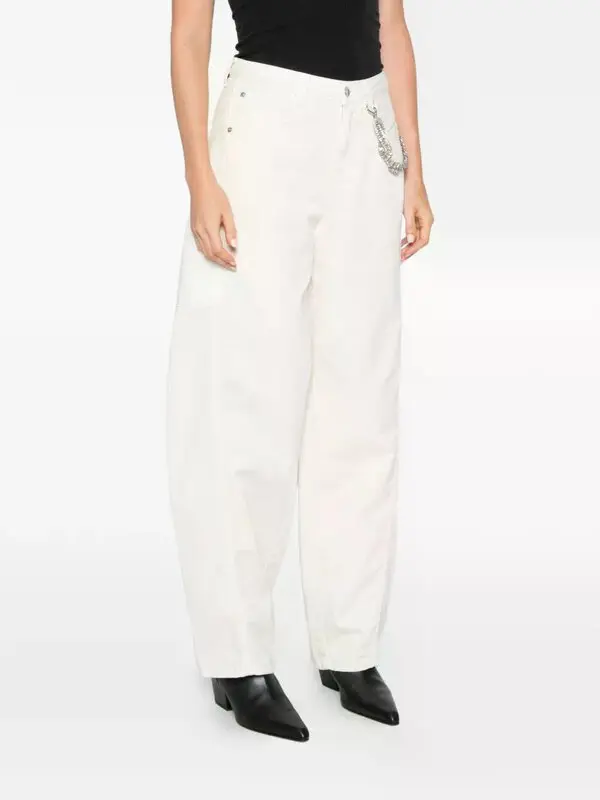 ERMANNO FIRENZE Five-pockets Chain-link Trousers