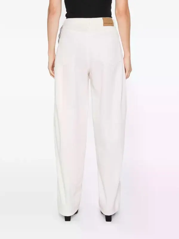 ERMANNO FIRENZE Five-pockets Chain-link Trousers
