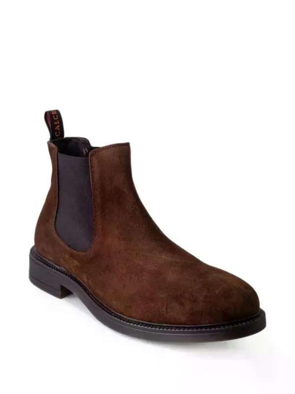 CALCE Panelled Suede Chelsea Boots