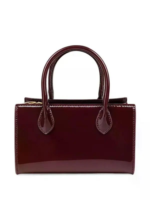 BENETTON Mini Patent-finish Tote Bag
