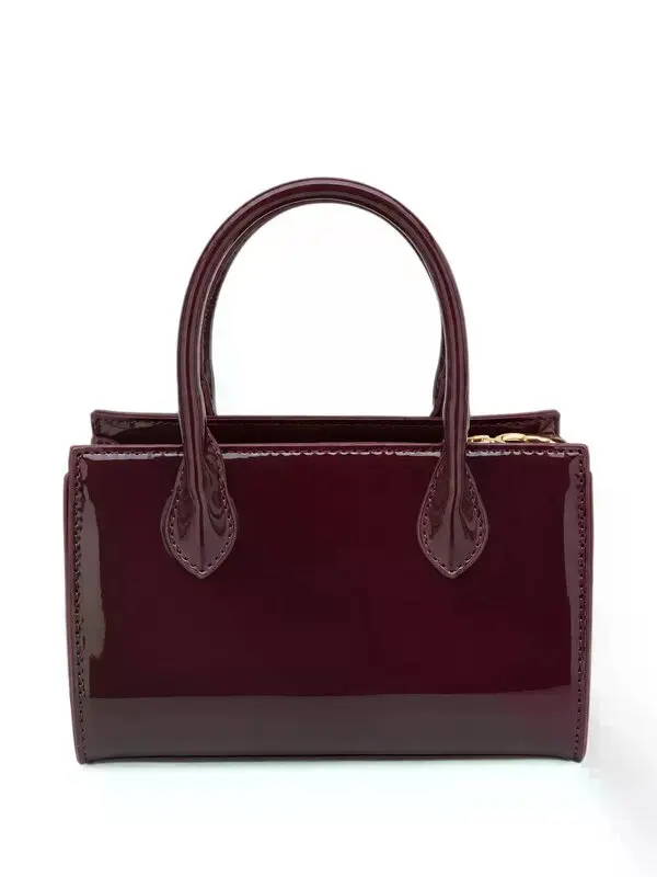 BENETTON Mini Patent-finish Tote Bag