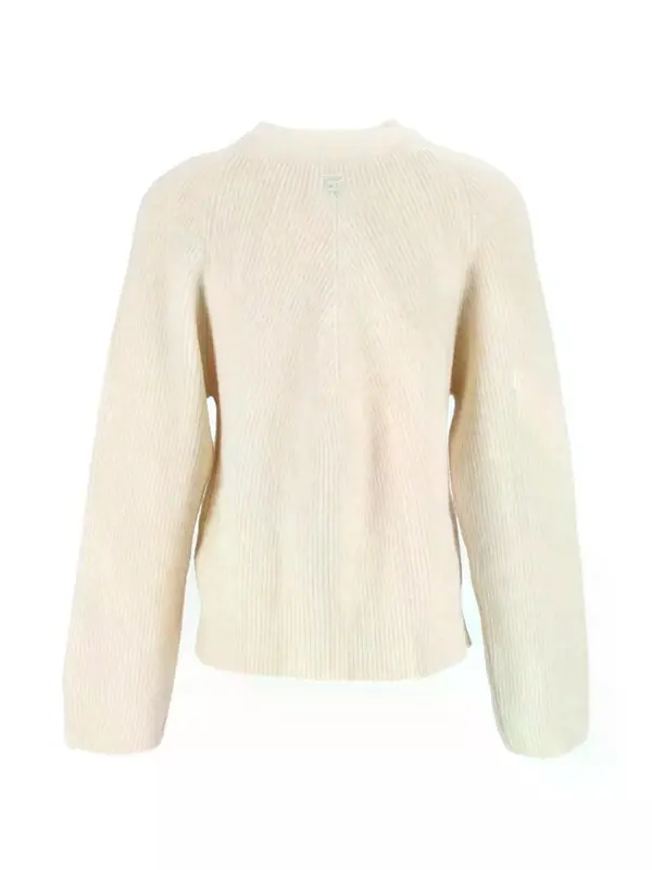Ermanno Scervino Floral-embroidered Ribbed-knit Sweater