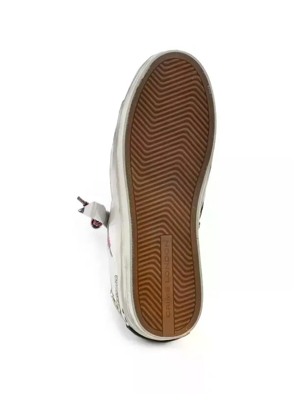 CRIME LONDON Sk8 Deluxe Panelled Sneakers