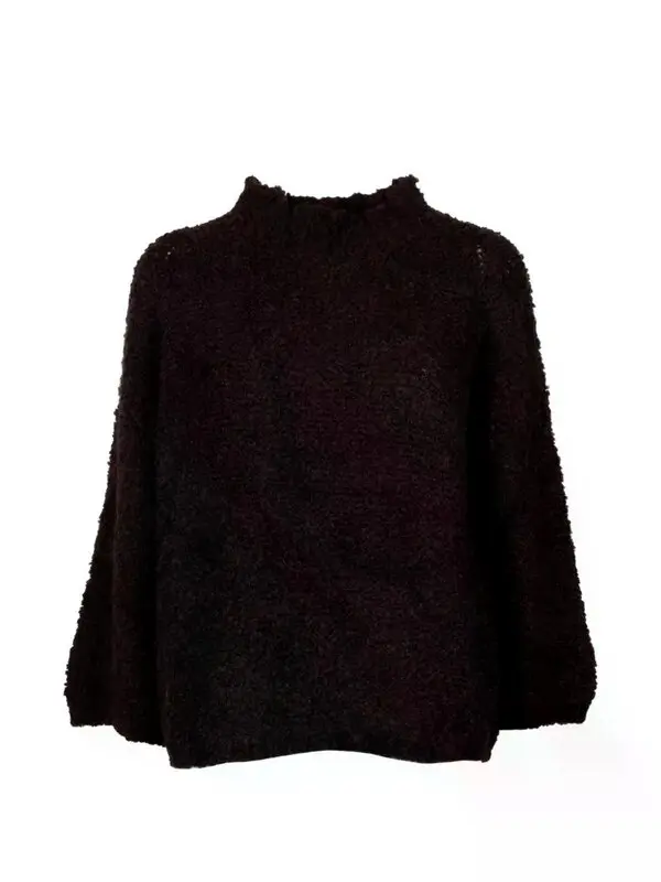 CINQUE Bouclé-texture High-neck Sweater