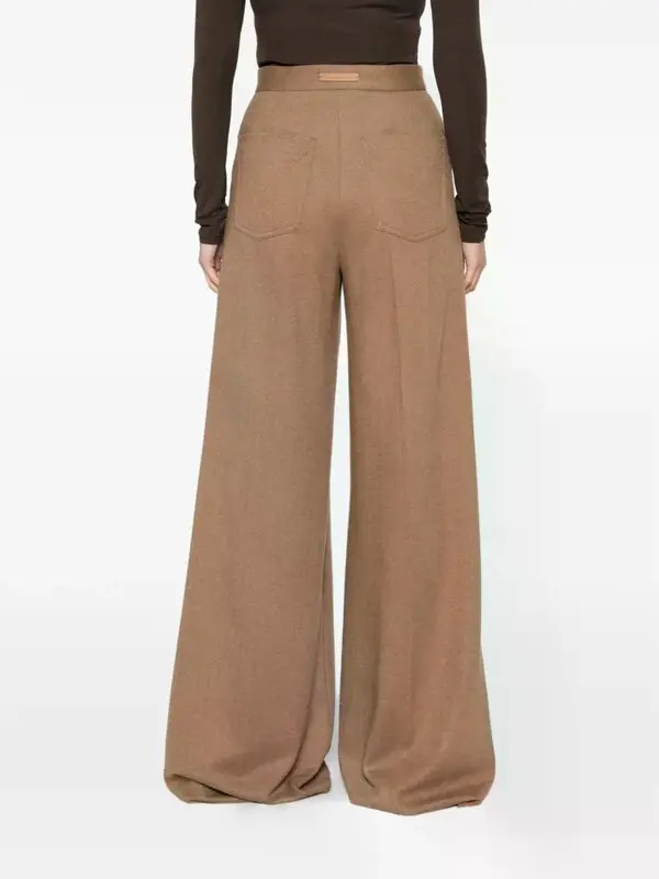 Max Mara Herringbone Wide-leg Trousers