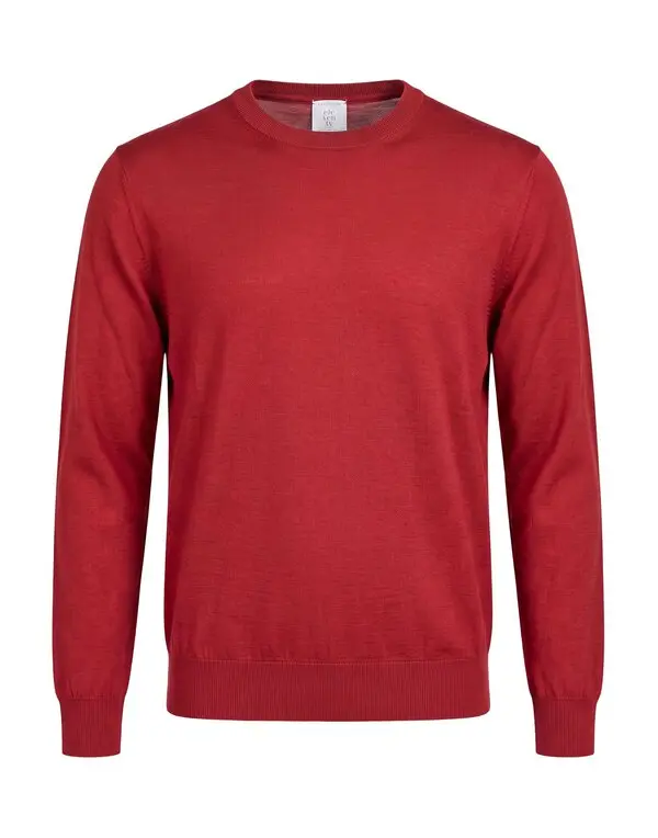 Eleventy Sweater Brick Size Wool - Red