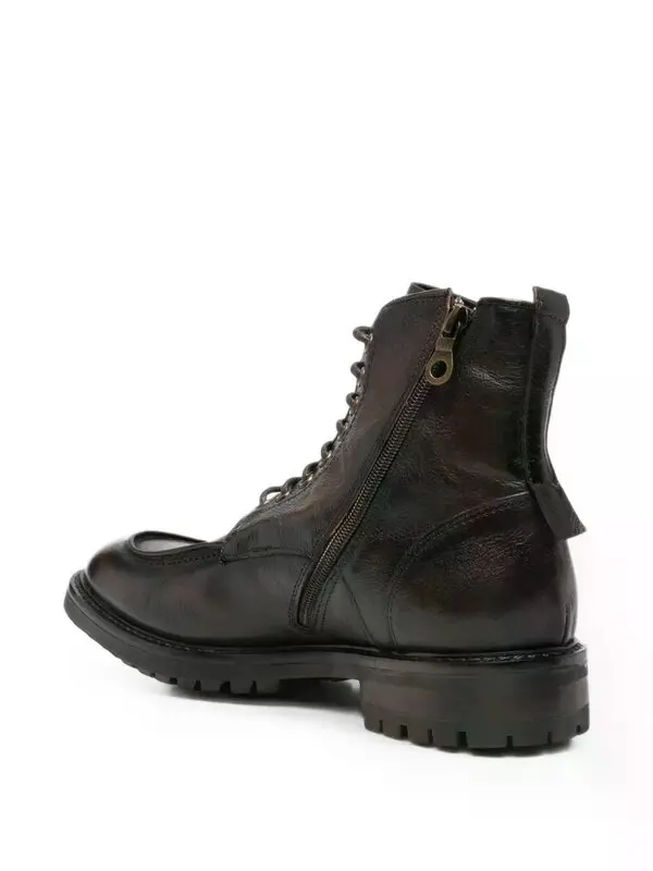 FRATELLI RENNELLA Rangers Lace-up Leather Ankle Boots