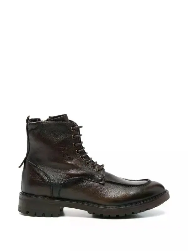 FRATELLI RENNELLA Rangers Lace-up Leather Ankle Boots
