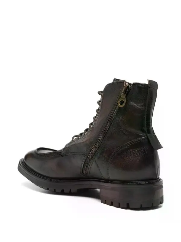 FRATELLI RENNELLA Rangers Lace-up Leather Ankle Boots