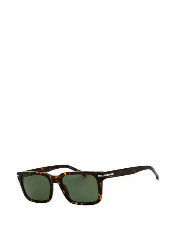 BOSS Tortoiseshell-effect Rectangle-frame Sunglasses
