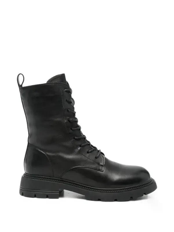 SERGIO MORETTI FIRENZE Lace-up Leather Ankle Boots