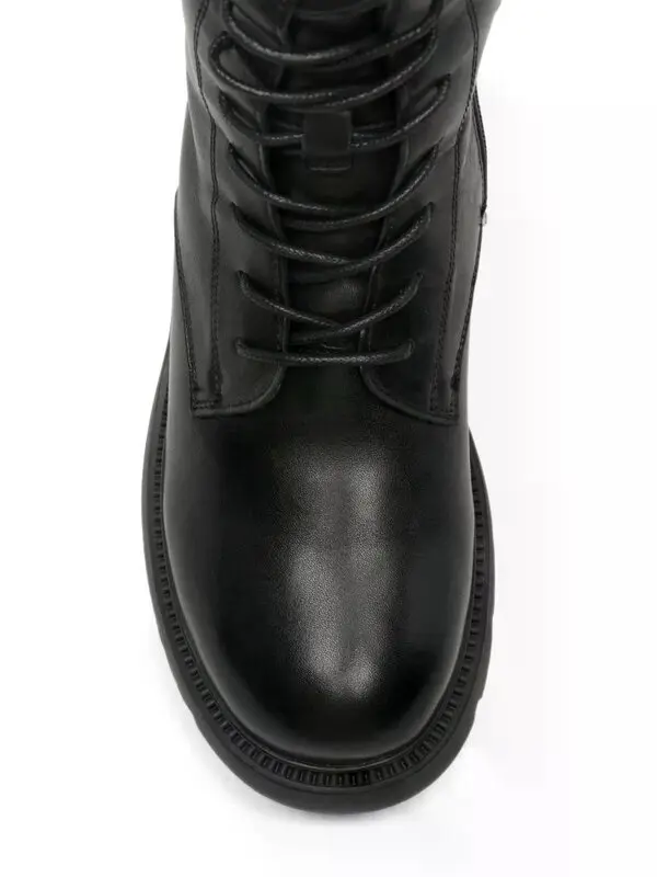 SERGIO MORETTI FIRENZE Lace-up Leather Ankle Boots
