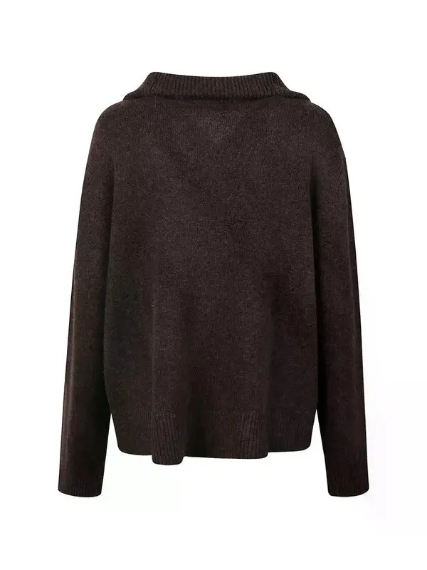 ANAII Half-zip Ribbed-knit Sweater