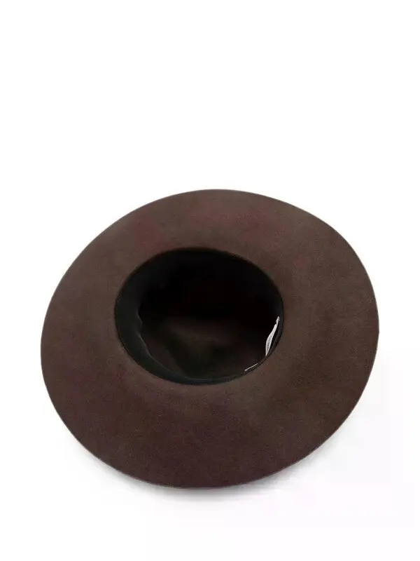 GOLDEN GOOSE Embroidered Leather-trimmed Hat