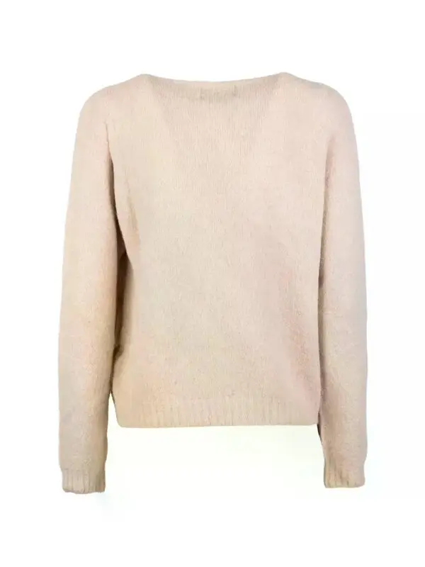 VICARIO CINQUE Fine-knit Round-neck Sweater - Neutrals