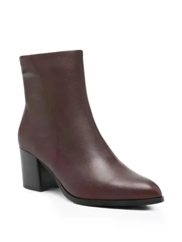 BRUNO PREMI Block-heel Ankle Boots - Red