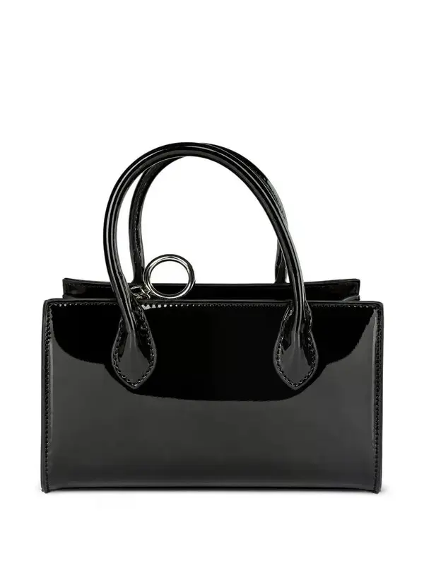 BENETTON Mini Patent-finish Tote Bag