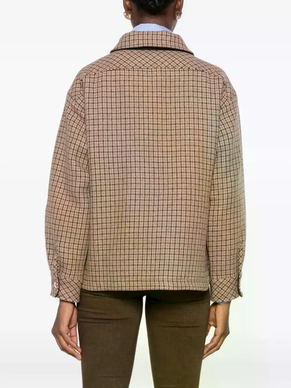 SOSUE Check-pattern Flap-pocket Jacket