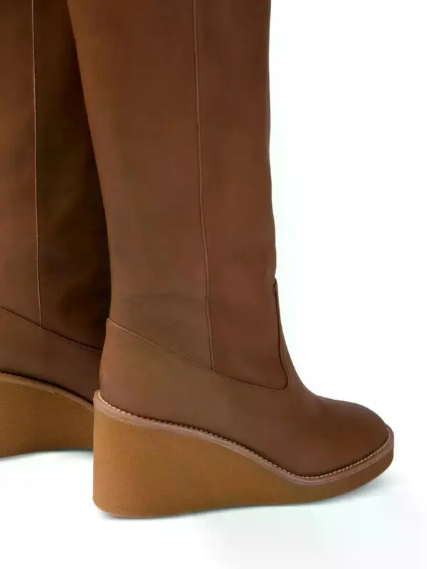 ODISSI Alma Wedge Ankle Boots - Neutrals