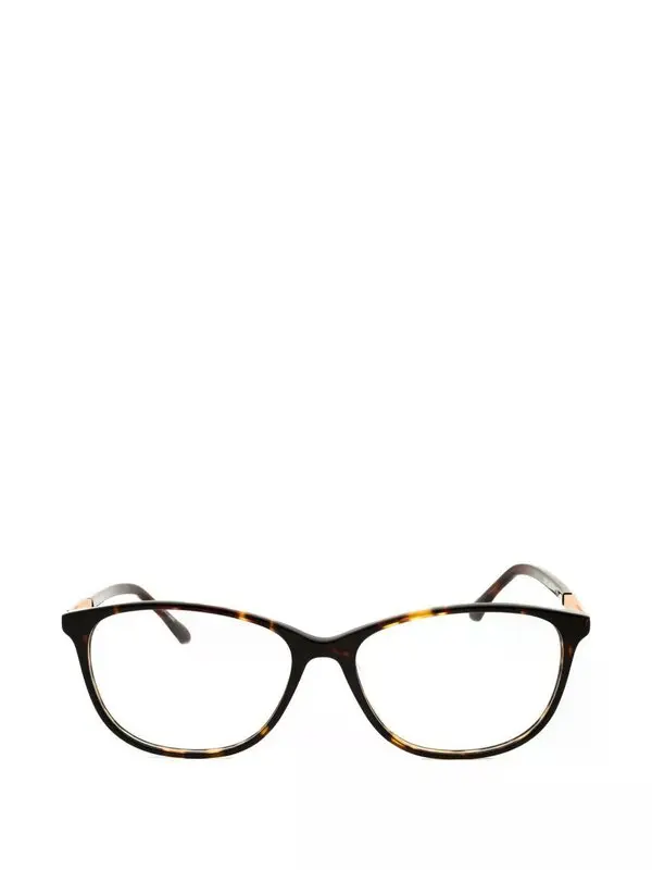 DRAPER JAMES Tortoiseshell-effect Oval-frame Glasses - Brown