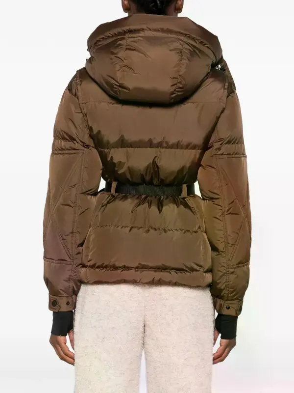 Moncler Salastrains Belted Hooded Puffer Jacket