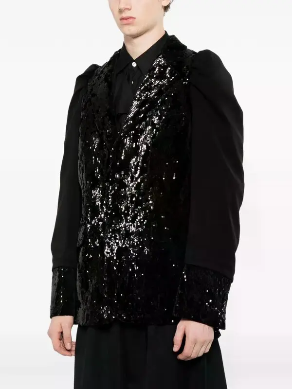 Comme Des Garçons Sequin-embellished Blazer
