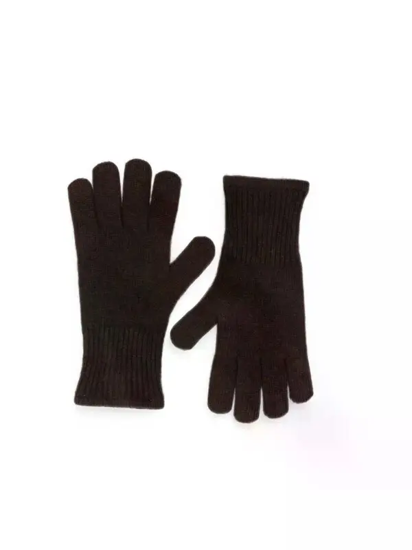 ABSOLUT CASHMERE Ribbed-cuff Gloves