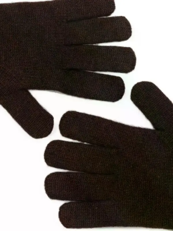 ABSOLUT CASHMERE Ribbed-cuff Gloves