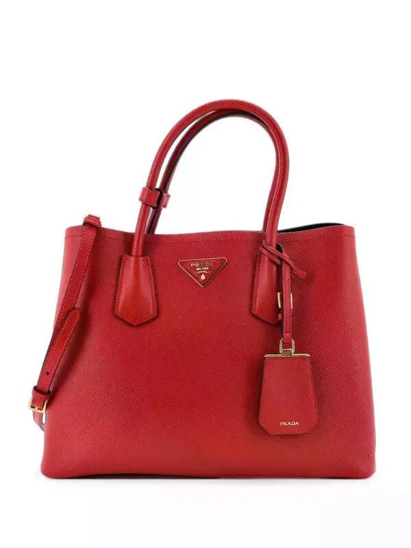 Prada Cuir Double Saffiano Leather Medium Tote Bag