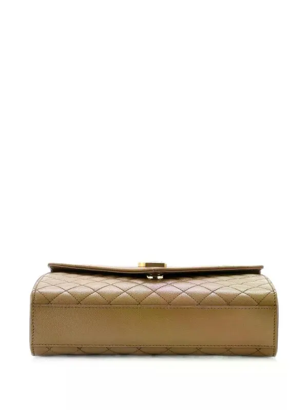 Saint Laurent Classic Monogram Envelope Satchel Mixed Matelasse Leather Medium Shoulder Bag