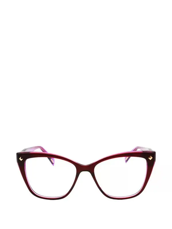 POLICE Cat-eye Frame Glasses - Red