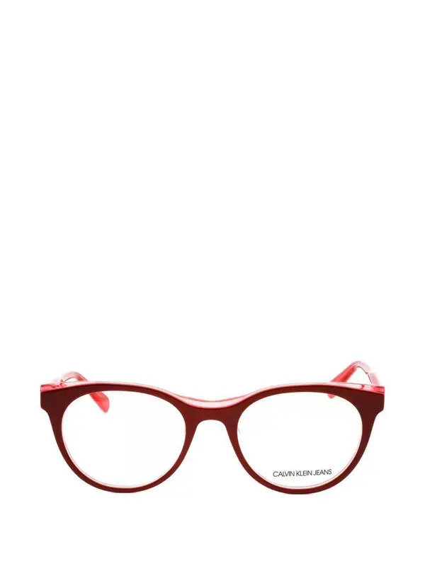 Calvin Klein Round-frame Glasses - Red