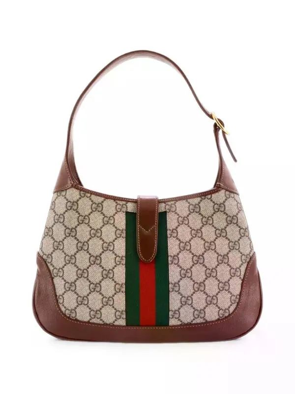 Gucci Jackie 1961 Gg Coated Canvas Small Hobo Bag