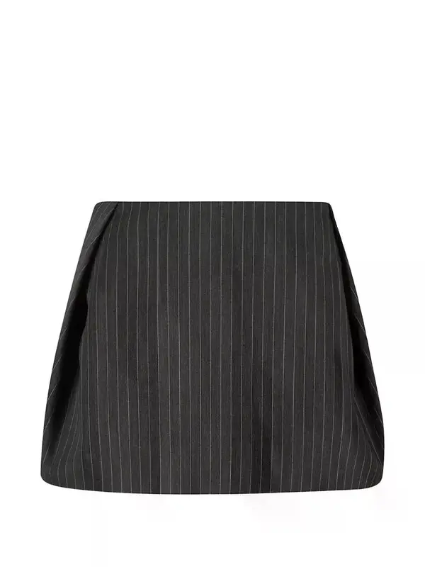 IRO PARIS Pinstriped Pleated Skirt - Grey
