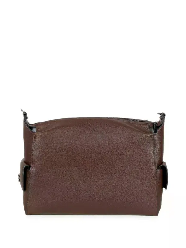ERMANNO FIRENZE Grained-texture Side-pocket Clutch Bag