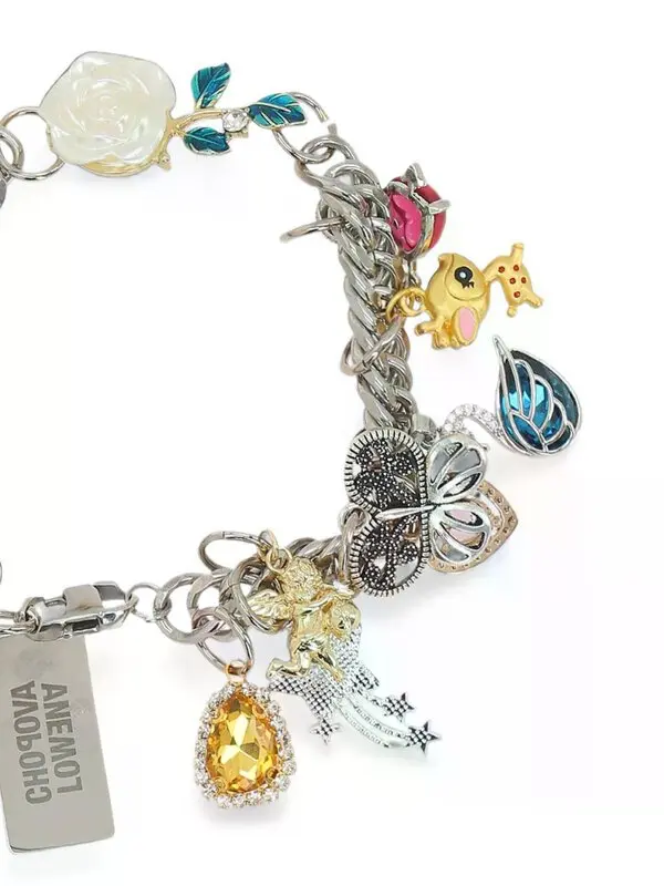 CHOPOVA LOWENA Knuckles Charm-embellished Curb-chain Necklace