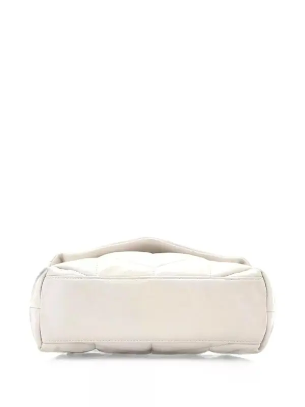 Saint Laurent Loulou Puffer Shoulder Bag Quilted Leather Mini Crossbody Bag - White