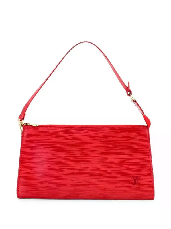 LOUIS VUITTON Pochette Accessoires Epi Leather Clutch Bag