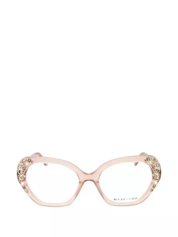 MARCIANO Crystal-embellished Cat-eye Glasses