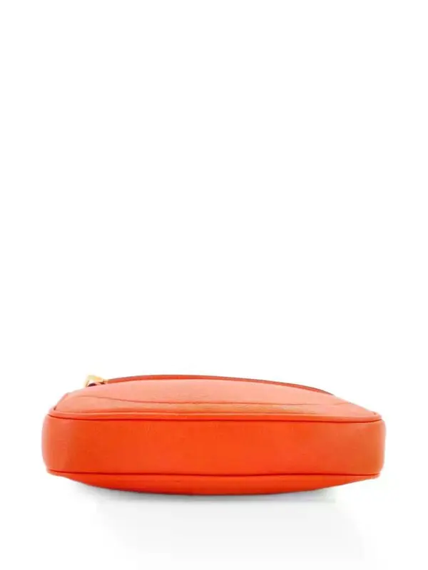 Gucci Aphrodite Leather Mini Shoulder Bag - Orange