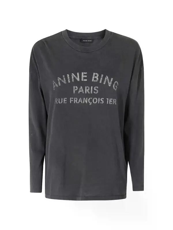ANINE BING Ivan Long-sleeved T-shirt - Grey
