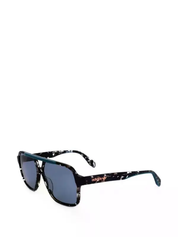 Adidas Tortoiseshell-effect Geometric-frame Sunglasses