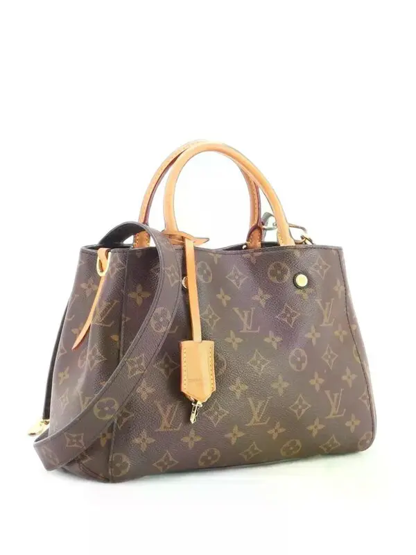 LOUIS VUITTON Montaigne Handbag Monogram Canvas Bb Satchel