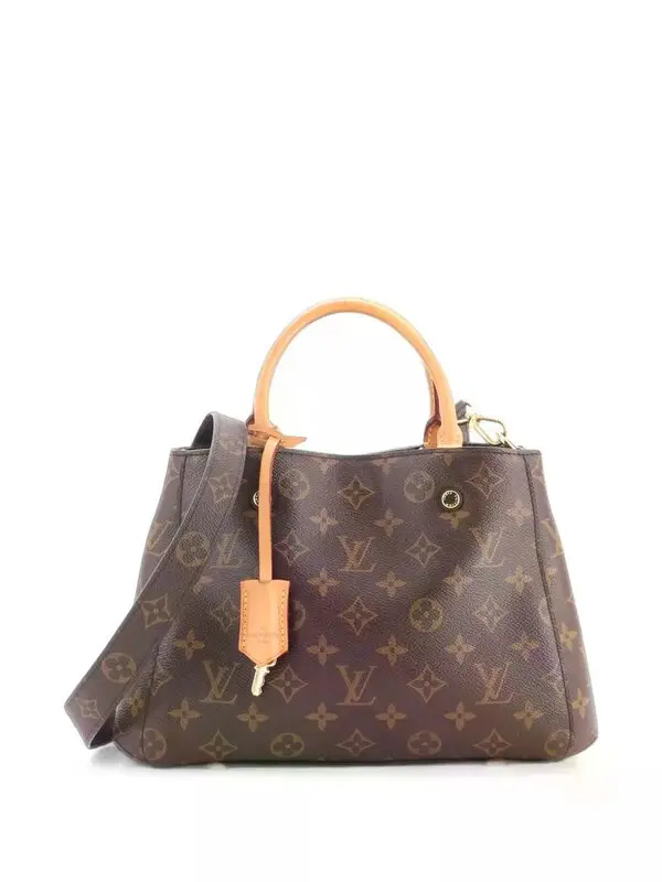 LOUIS VUITTON Montaigne Handbag Monogram Canvas Bb Satchel