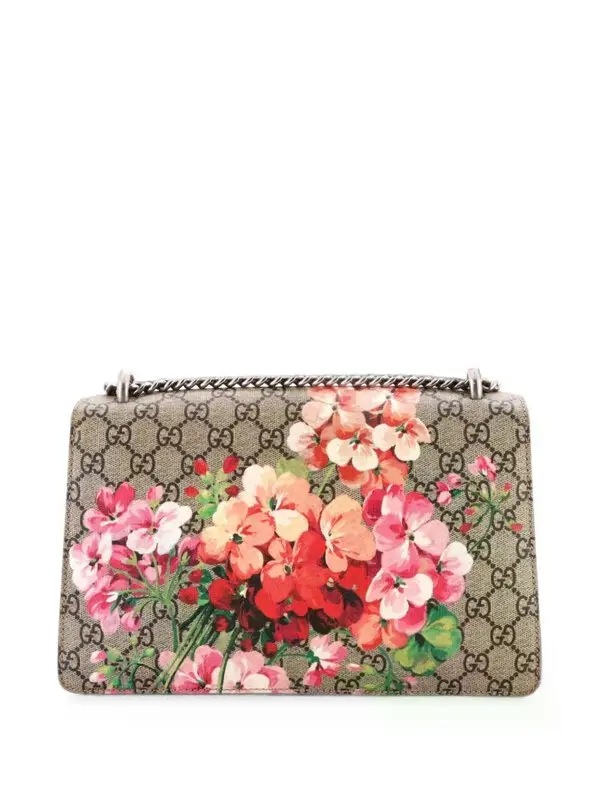 Gucci Dionysus Bag Blooms Print Gg Coated Canvas Small Shoulder Bag