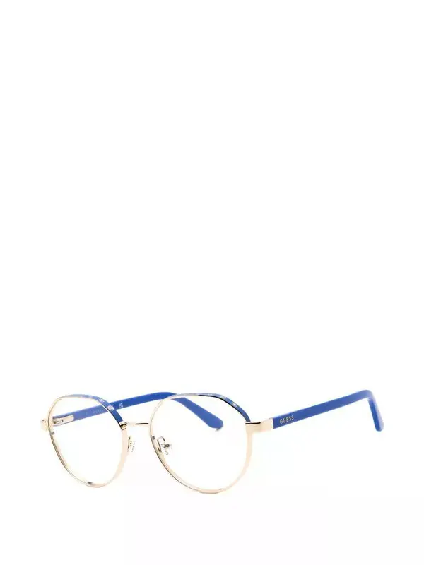 Guess Geometric-frame Glasses - Gold