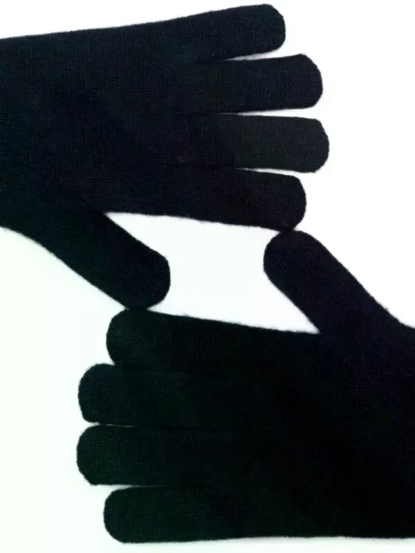 ABSOLUT CASHMERE Ribbed-cuff Gloves